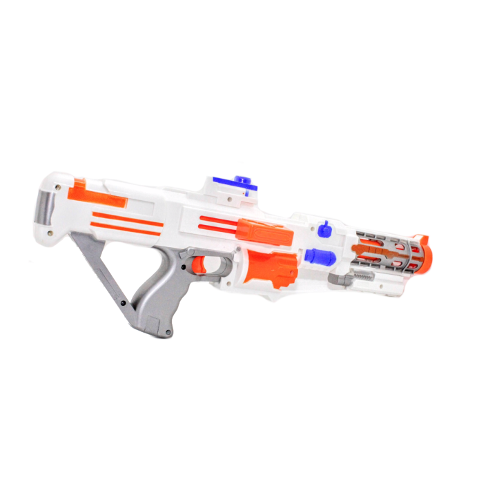 ToysWorld Nerf Gun Inspired Quick Reload Soft Bullet Gun White with 6 ...