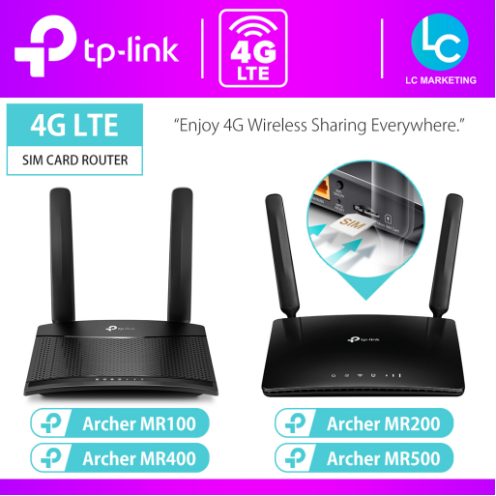 TP-Link TL-MR100 Archer MR200 │ MR500 Wireless 4G LTE Mobile Direct Sim ...