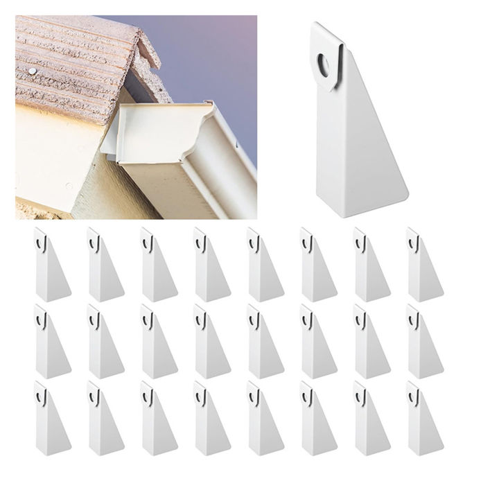 25 Pcs White Aluminum Gutter Wedges Leveling Shims for 5-Inch K-Style ...