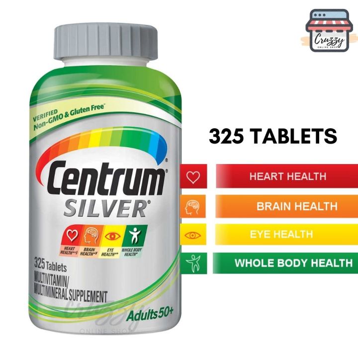 Centrum Silver Adults 50+ Multivitamin, 325 Tablets | Lazada PH