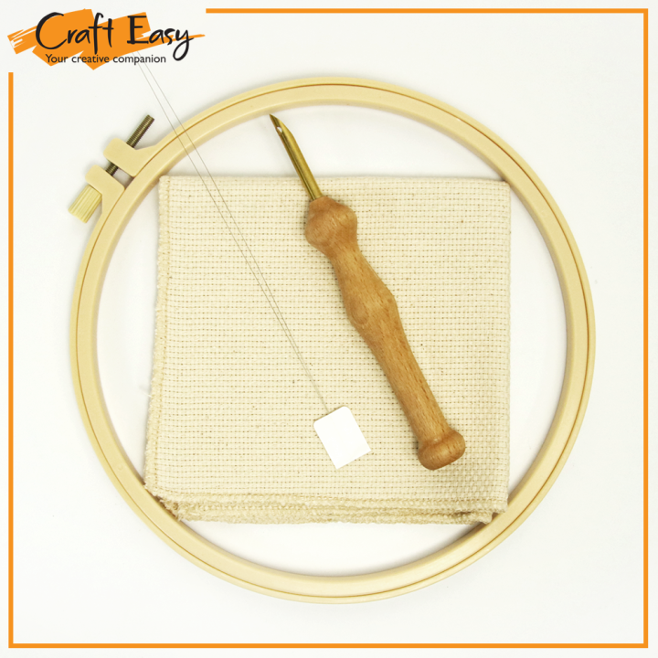 Craft Easy Punch Needle Embroidery Set (28 cm x 23 cm) | Lazada PH
