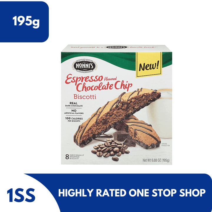 Nonni's Biscotti Espresso Chocolate Chip, 195g | Lazada PH