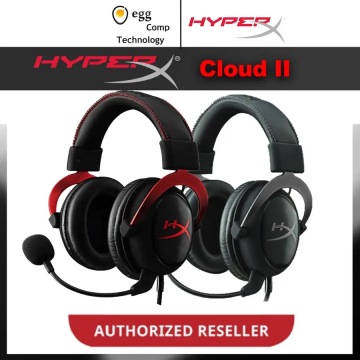 HyperX Cloud II / Cloud III Gaming Headset GUN METAL / RED Cloud 2 ...