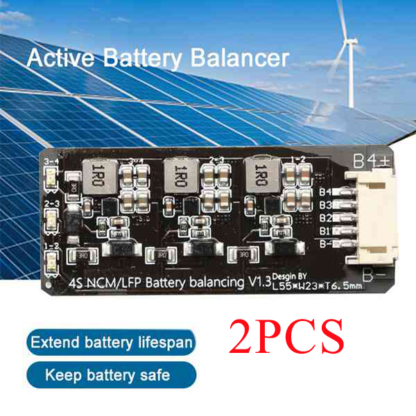 【Ready Stock&COD】1PCS/2PCS/3PCS/4PCS/5PCS/8PCS/10PCS 4S Li-Ion Lipo Lifepo4 LFP Battery Active ...