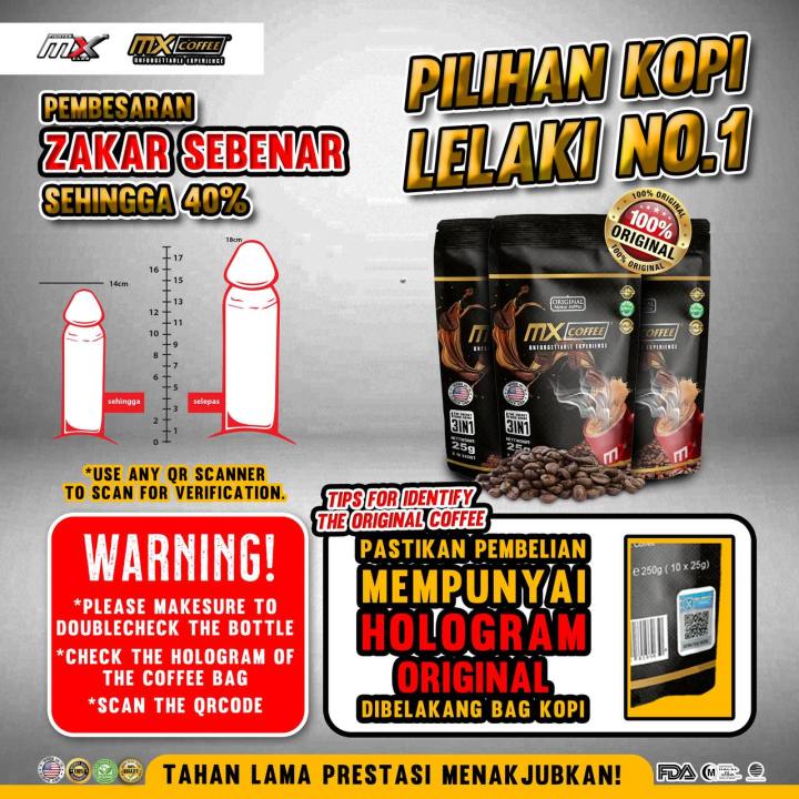 MAX COFFEE ORIGINAL MX KOPI KUAT DAN TAHAN LAMA | Lazada
