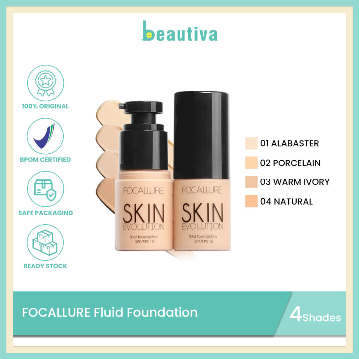 FOCALLURE Full Coverage Oil-Control Fluid Foundation | Lazada Indonesia