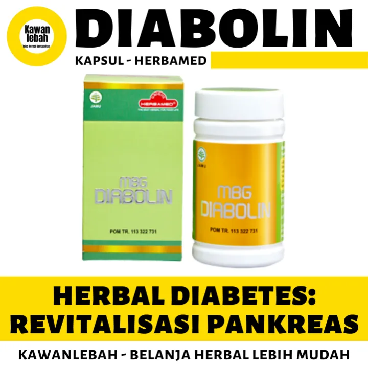 Herbal Diabetes Herbamed Diabolin Obat Gula Darah Fungsi Pankreas ...