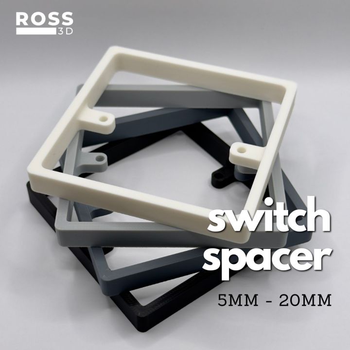 Smart Switch Wall Spacer 3x3 (5mm - 20mm) for Aqara / Sonoff / Tuya ...
