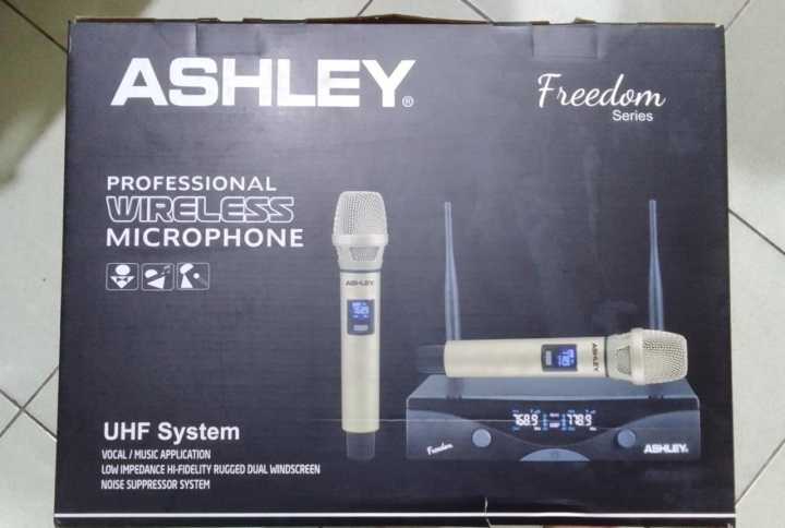 Mic Wireless Ashley Freedom Series Uhf Handheld Original Microphone ...
