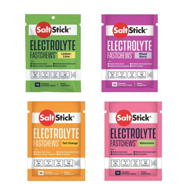 SaltStick - Fastchews (Lemon Lime / Mixed Berry / Tart Orange ...