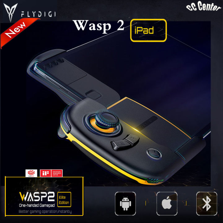 Flydigi Wasp 2 IPadเวอร์ชั่นOne-Hand Controllerจอยเกมส์บลูทูธBee Sting TriggerสำหรับระบบAndroid ...