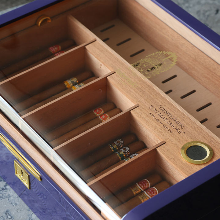 Yunhe domestic Lubinski Rubinski cigar humidor 100 sticks with purple ...