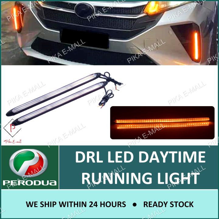 Perodua Myvi Facelift 12V LED Car Daytime Running Light DRL New Start ...