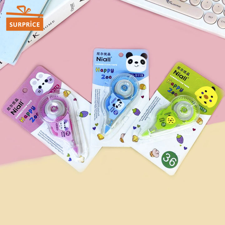 Surprice Tipe-X Roll Correction Tape Karakter Animal / Penghapus Roll ...