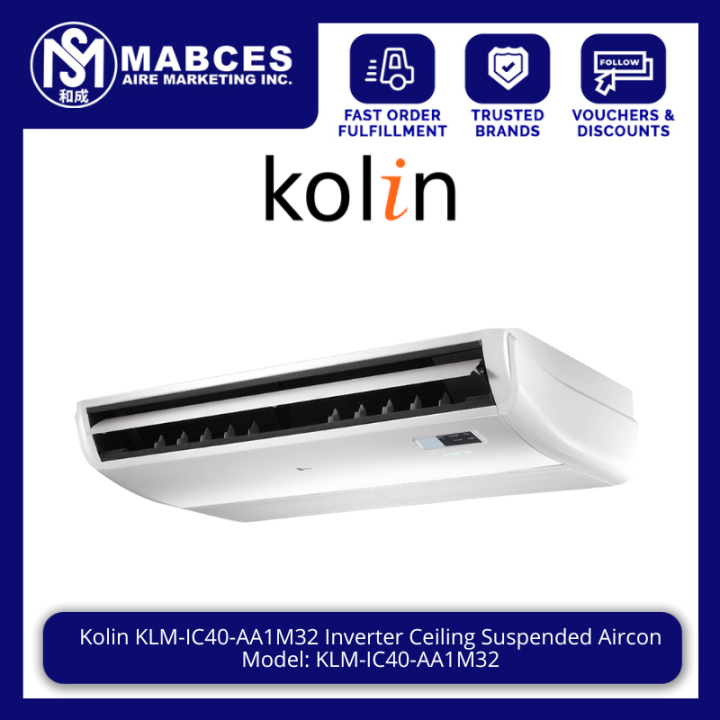 Kolin KLM-IC40-AA1M32 4HP Inverter Ceiling Suspended Aircon | Lazada PH