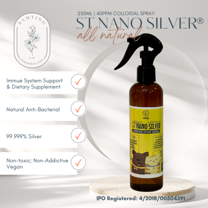 Colloidal silver spray for pets 250ml by ST Nano Silver | Lazada PH