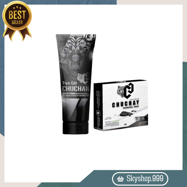 ( เซ็ตคู่ )CHUCHAN Tiya Gel เจลชูชัน เจลนวดน้องชาย + CHUCHAY Saop สบู่ชูชายน์ ทำความสะอาดจุดซ่อน ...