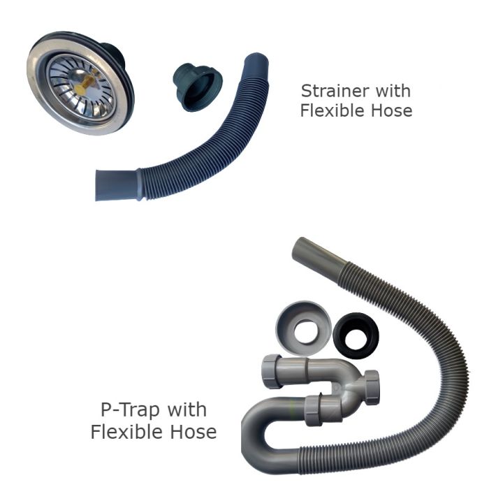 Flexible SM10 Shallow Depth Bath Waste Trap Drain Pipe