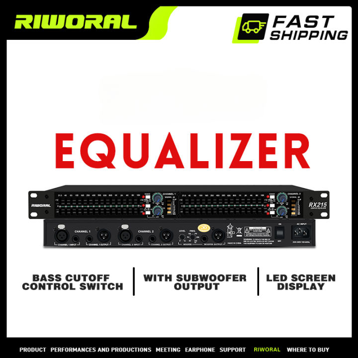 EQ 231 215 2231 EQ equalizer with subwoofer out interface Bass cut ...
