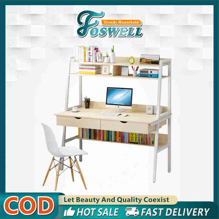FOSWELL Computer Desk Desk Simple Student Writing Desk Office Desk ...