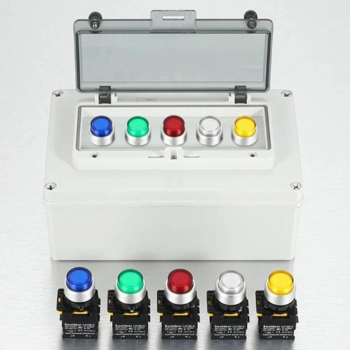 Red/Green Flat head push button switch LA38-11 LA38-11BN flat button ...
