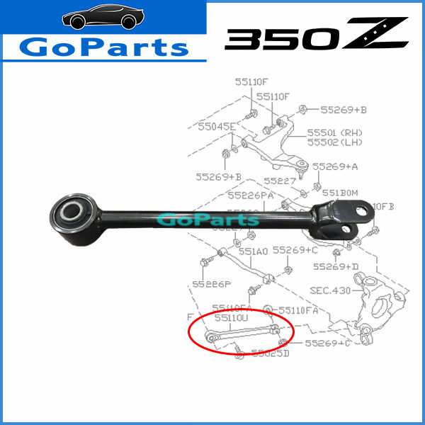 NISSAN FAIRLADY 350Z Z33 SKYLINE V35 REAR SUSPENSION ARM STRAIGHT | Lazada