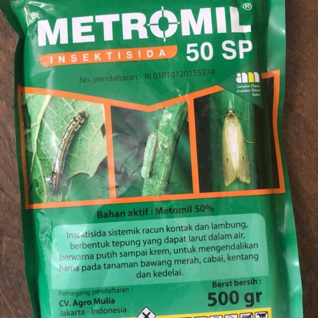 insektisida metomil METROMIL 50SP 500 gram dari AGROMULIA | Lazada ...