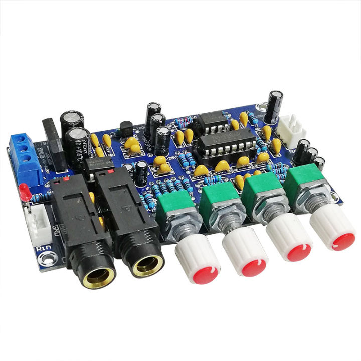 AC 12v Pt2399 Amp Karaoke Microphone Mic Audio Pre Amplifier Reverb ...