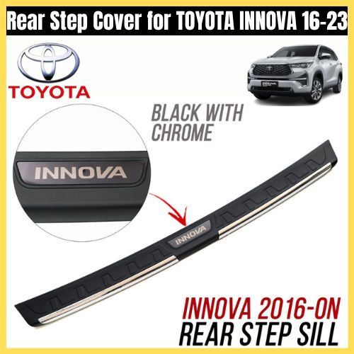 Toyota Innova Rear Stepsill 2016 - 2024 | Rear Bumper Guard Step Sill ...