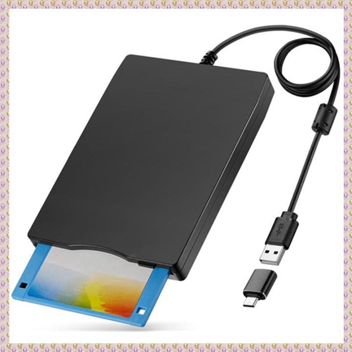 (VERZ) Floppy Disk Reader 3.5 Inch External USB Type A&C Floppy Disk ...