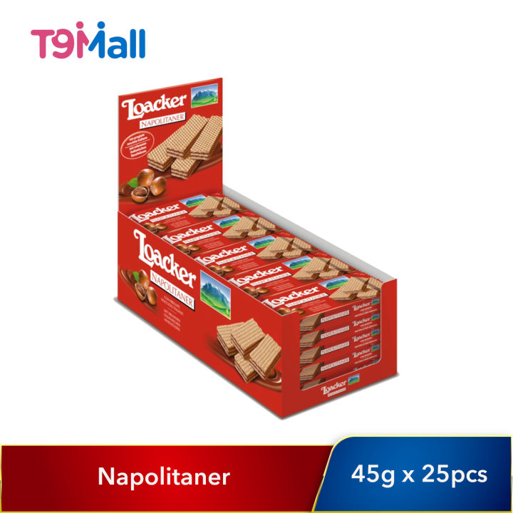 Loacker Napolitaner Classic Waffer (45g x 25pcs) | Lazada