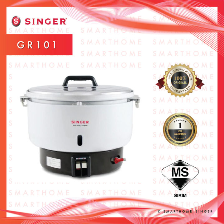 SINGER GR101 Commercial LP Gas Large Big Rice Cooker 10 Liter *READY ...
