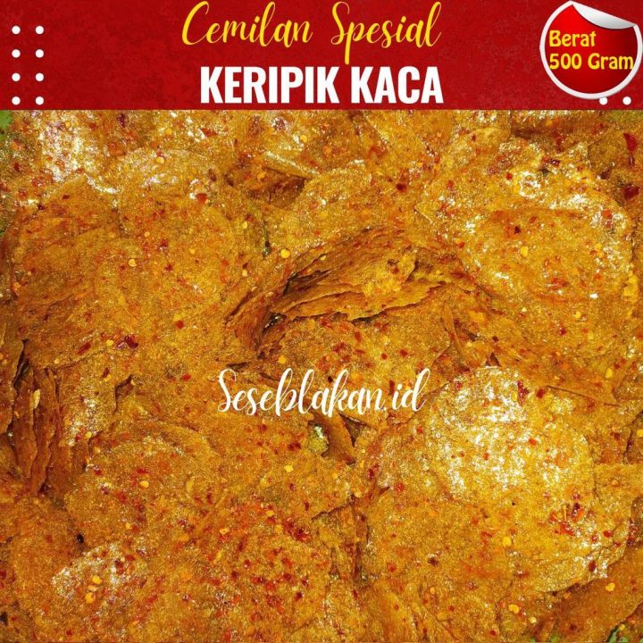 Kripca keripik kaca extra bumbu daun jeruk 500 gram Kripik Pedas ...