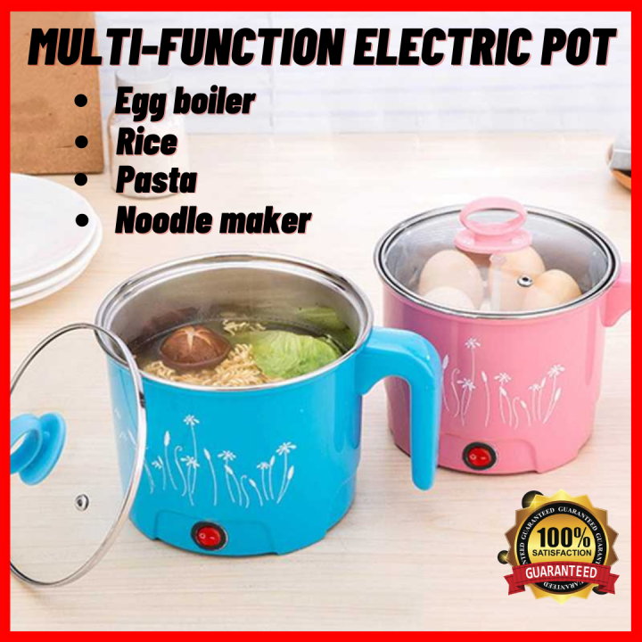 Multi-function Mini Cooker Kettle with Glass Lid Base Concealed Base ...