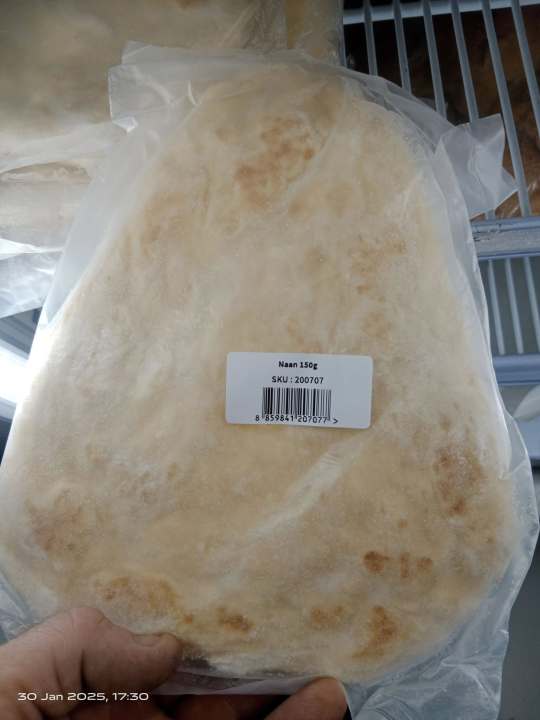 CHEFS KITCHEN Homemade Naan / Nan Bread * 5 PACK * INCLUDES POLY BOX ...