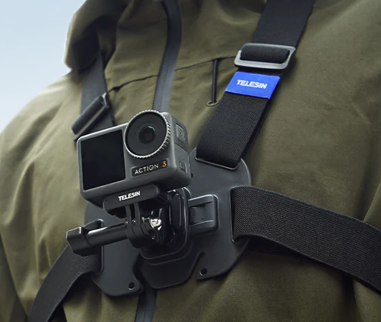 TELESIN Chest Strap Mount Version 2 for Action Camera Like GoPro ...