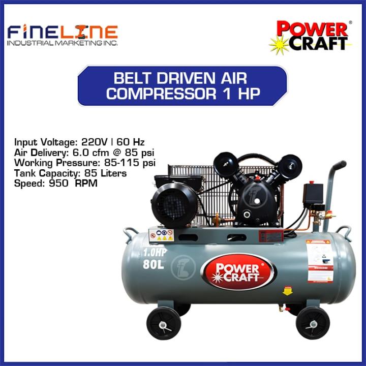 Powercraft Air Compressor Belt Driven 1 HP - PAC 1080 | Lazada PH