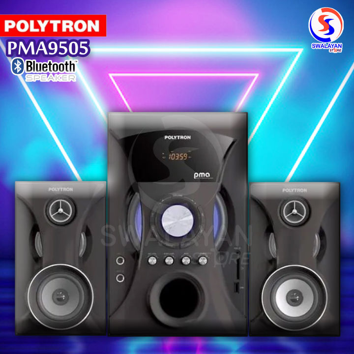POLYTRON PMA 9505/9525 BLUETOOTH ORIGINAL Super bass | Lazada Indonesia