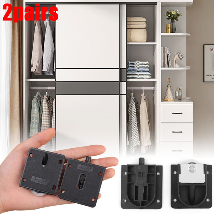 Sliding Door Roller Cabinet Wardrobe Plastic Pulley Cupboard Closet ...