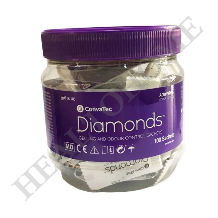 ถุงดับกลิ่นอุจจาระ ในถุงหน้าท้อง DIAMONDS GELLING AND ODOUR CONTROL ...