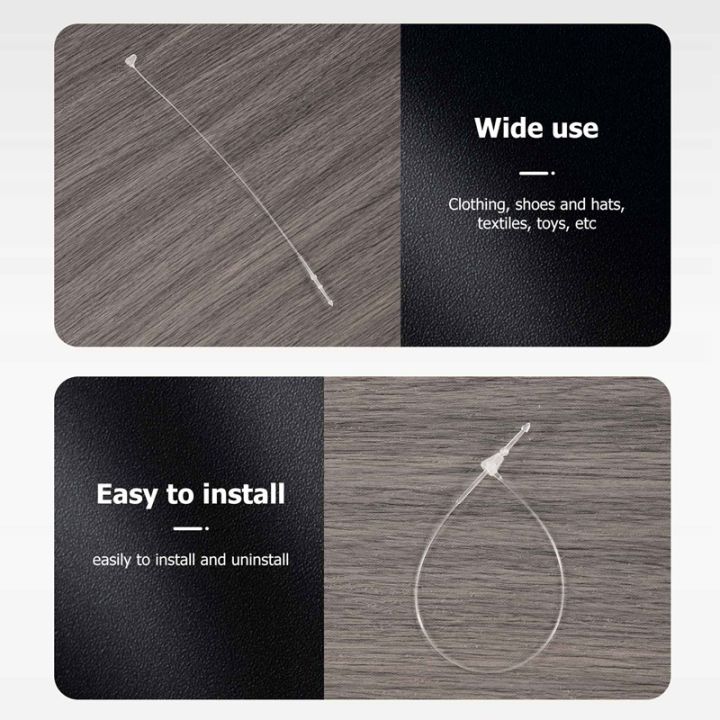500 Pieces White Snap Lock Pins Loop Price Tag Fastener 5" 130mm ...