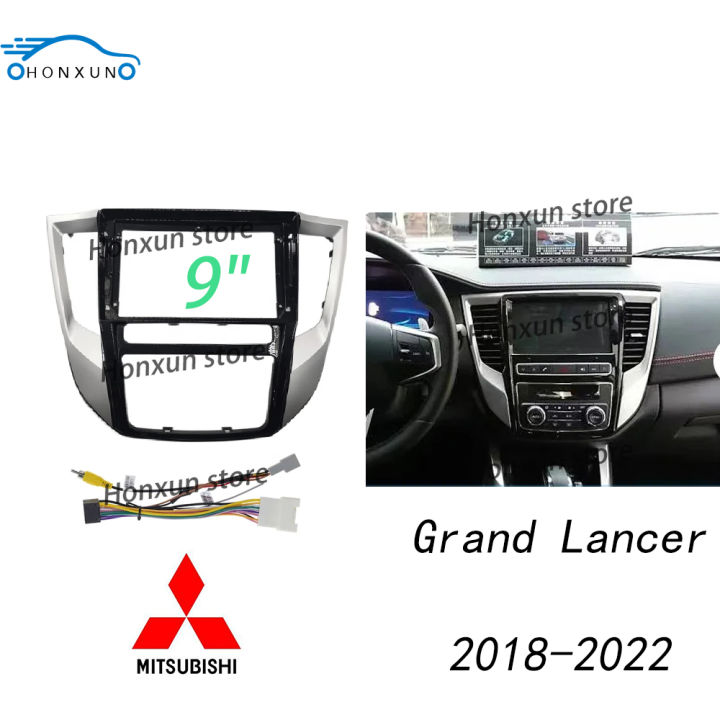 Honxun 9inch car 2din stereo panel radio frame mask android head unit ...