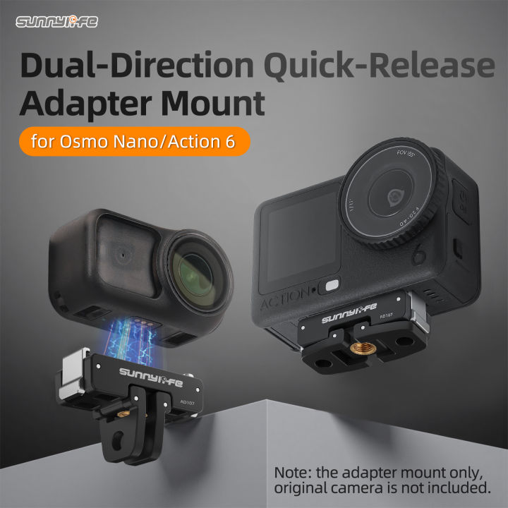 Magnetic Adapter Mount For DJI OSMO Nano/Action 6 Foldable Quick ...