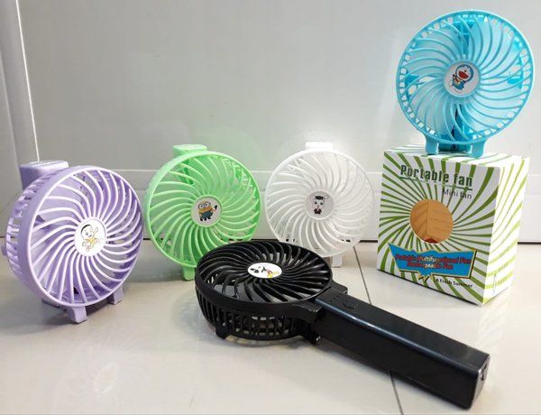 3 SPEED + Lampu LED Mini Hand Fan/GQC Kipas Genggam/ Kipas Angin ...