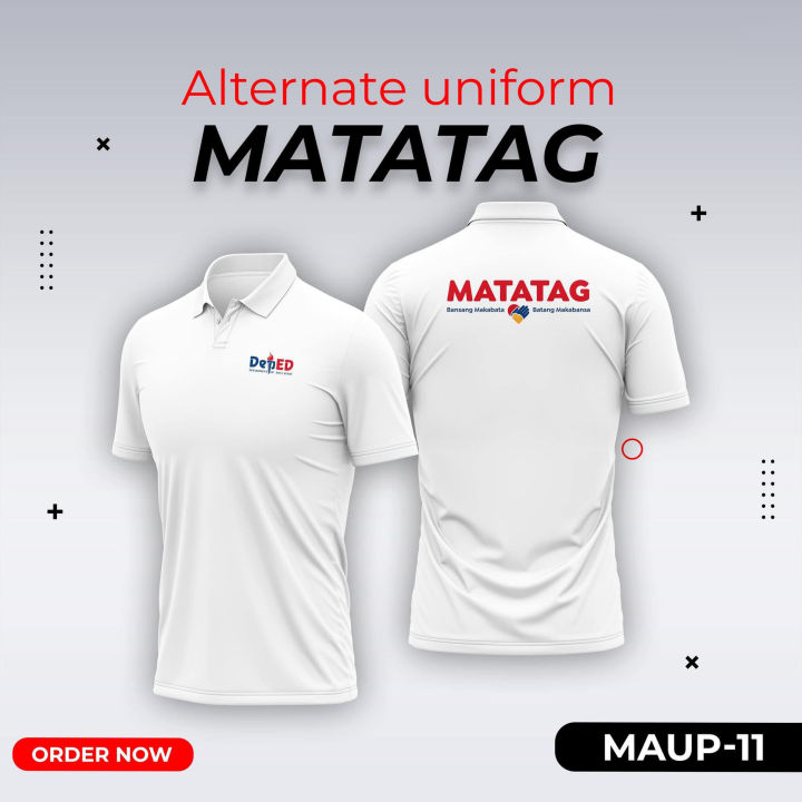 DEPED MATATAG POLO UNIFORM SUBLIMATION POLO-Shirt FOR Men AND WOMEN ...