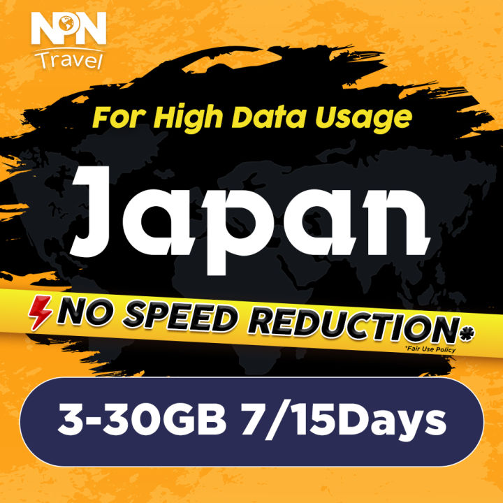 Japan Unlimited Data Sim Card 【5-15days】【1GB Daily】【2GB Daily 】GoGo ...
