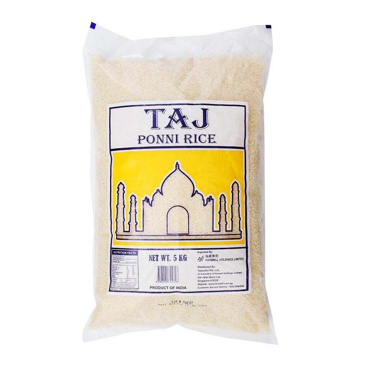 TAJ Ponni Rice - 5KG | Lazada Singapore