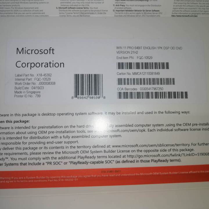 Windows 11 PRO OEM / DVD INSTALLER | Lazada PH