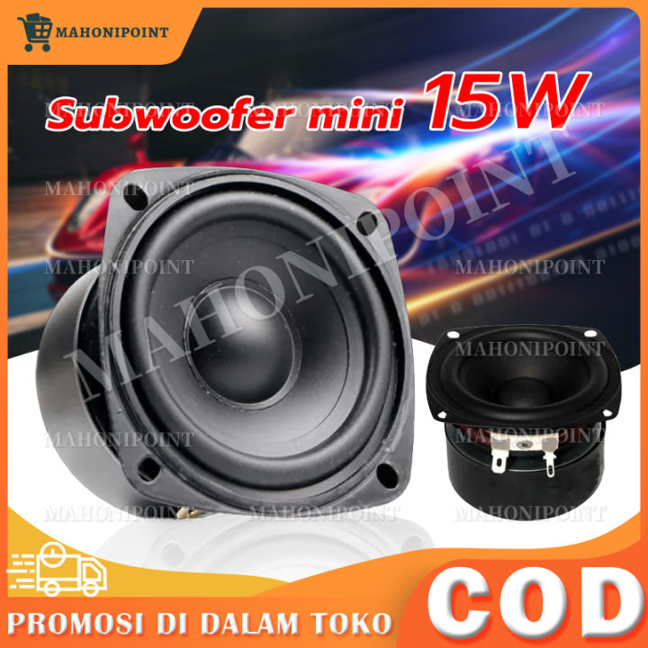 Speaker Mini 3 Inch Fullrange 4 Ohm 8 Watt Subwoofer Bass High Power ...