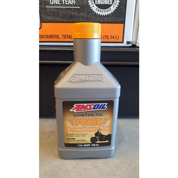 MINYAK GEAR Harley-Davidson AMSOIL V-TWIN TRANSMISSION FLUID 100% ...
